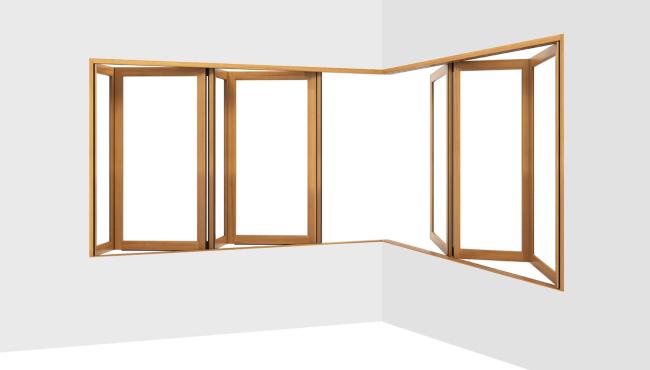 257 Integrated Cornerless Folding Window | Centor