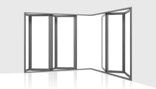 457 Integrated Cornerless Folding Window | Centor