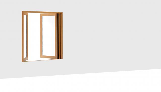 253 Integrated Double-swing Window | Centor